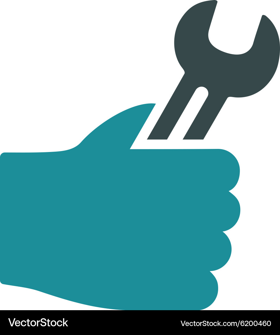 Service hand icon Royalty Free Vector Image - VectorStock