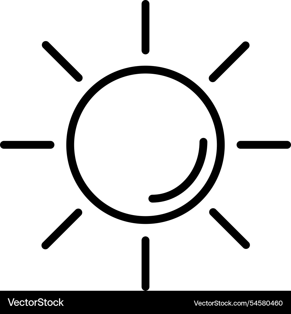 Sun sunshine Royalty Free Vector Image - VectorStock