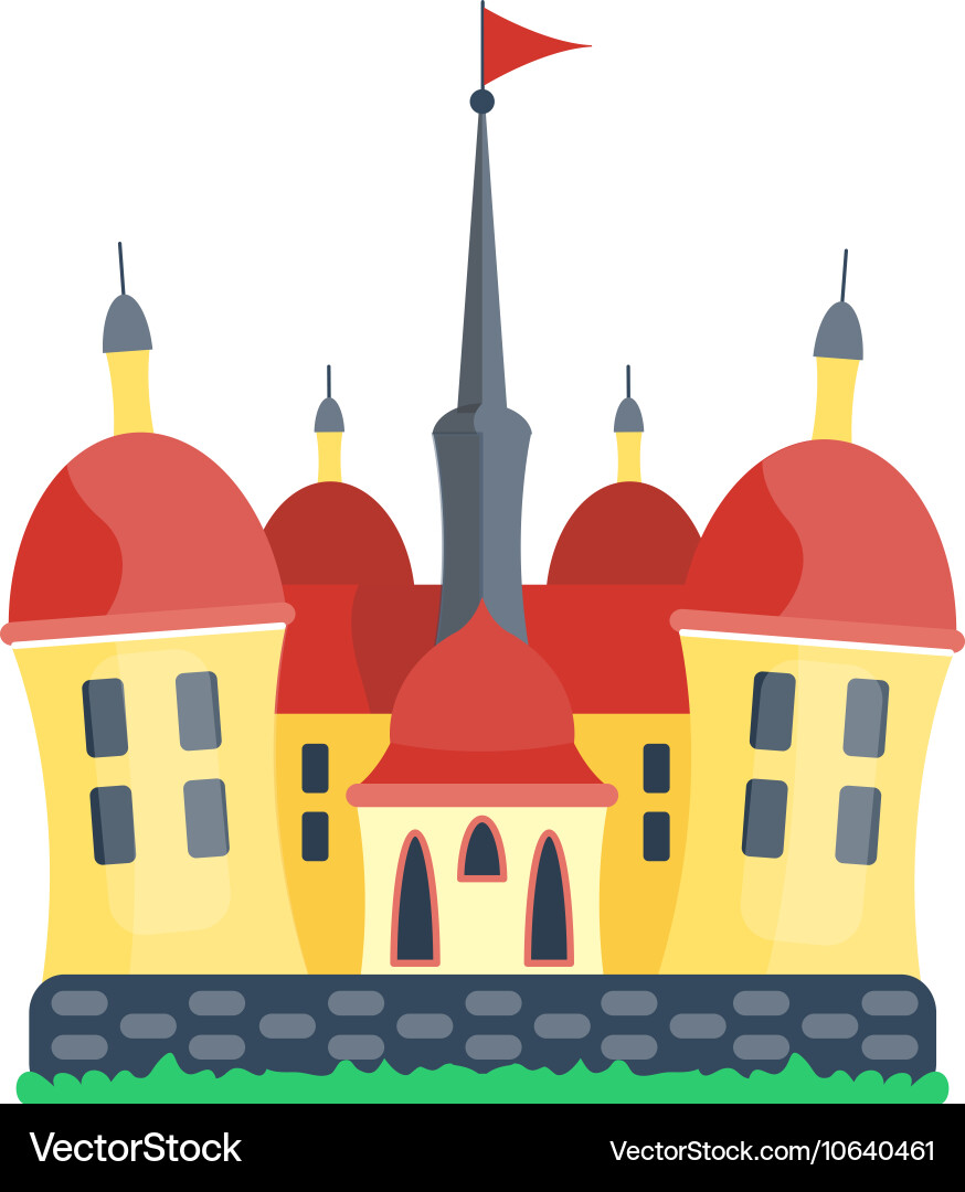 Castle cartoon Royalty Free Vector Image - VectorStock