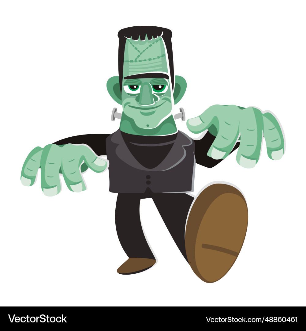 Funny frank character Royalty Free Vector Image
