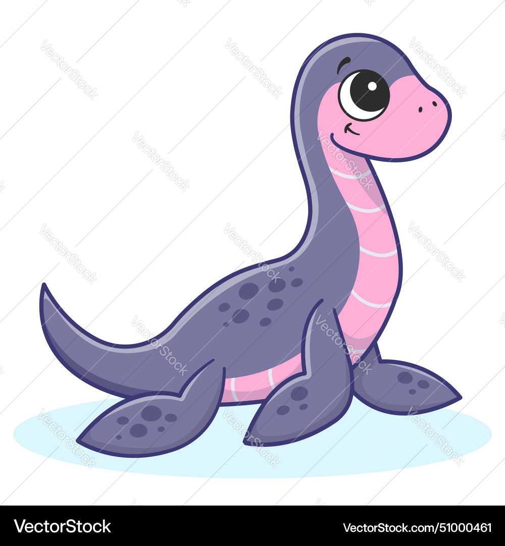 Little cute dinosaur for children Royalty Free Vector Image