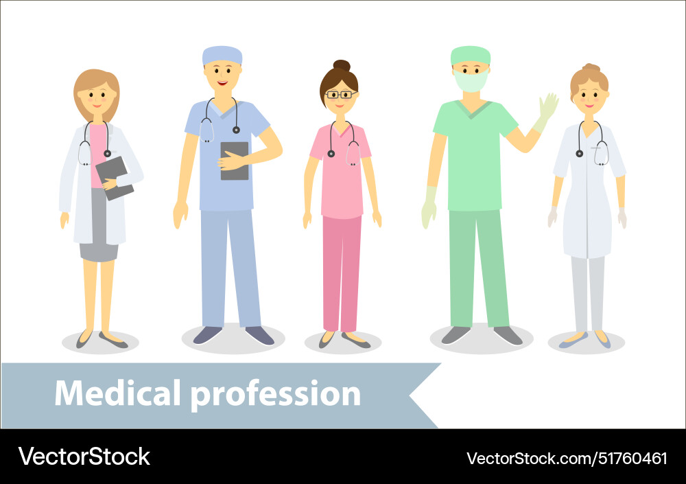 Medical profession Royalty Free Vector Image - VectorStock