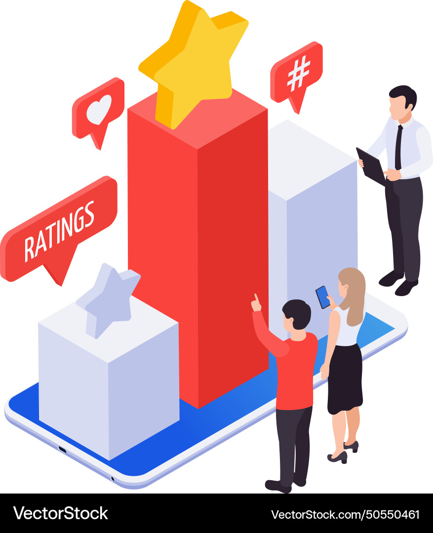 Promotion isometric icon Royalty Free Vector Image