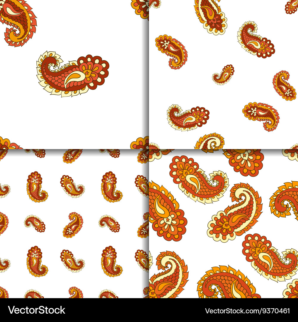 Seamless paisley pattern Royalty Free Vector Image