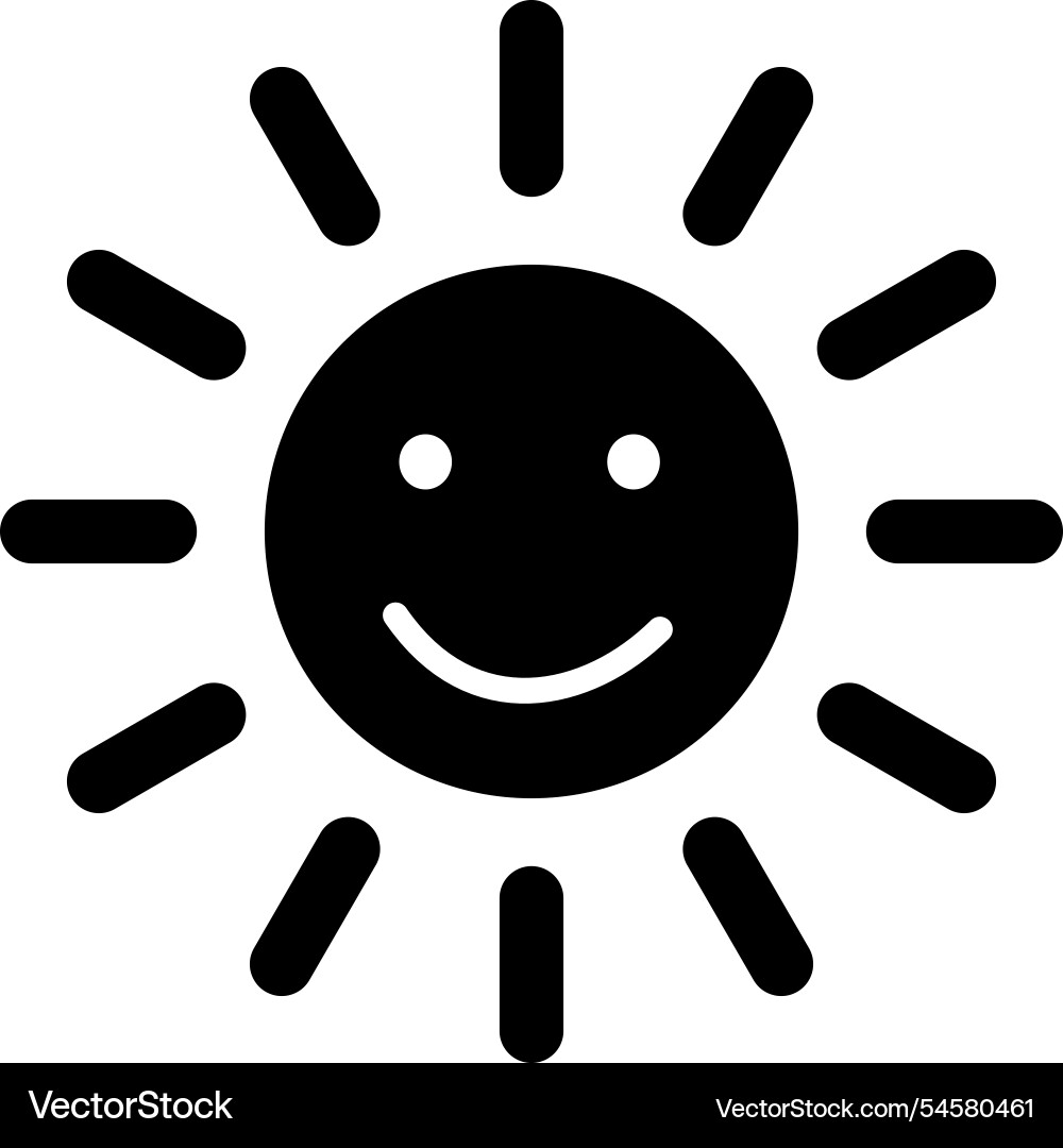 Sun sunshine Royalty Free Vector Image - VectorStock