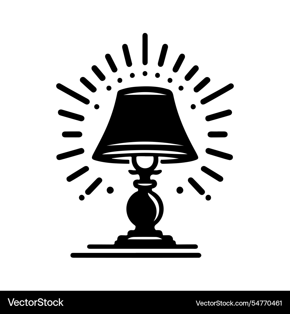 Unique lamp post silhouette for logos flyers Vector Image