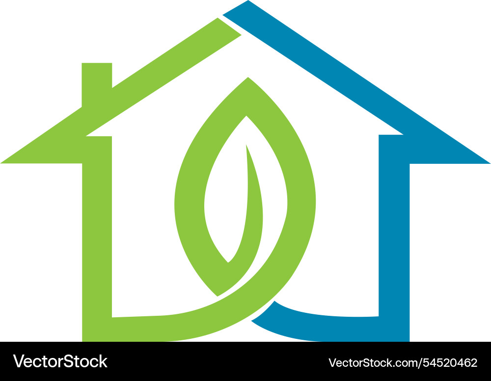 Energy efficient house logo graphic eco friendly – Royalty-Free Vector ...