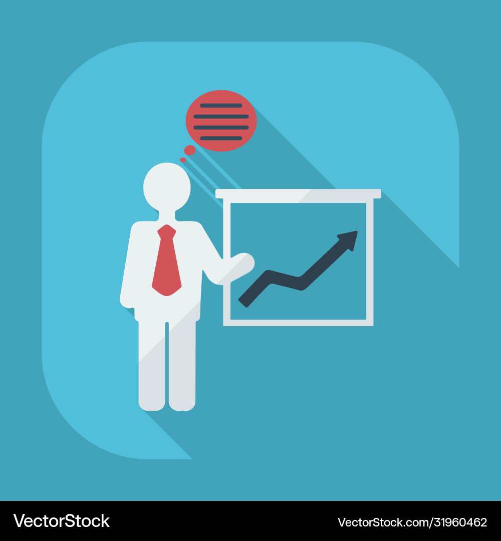 Flat modern design with shadow icons business icon