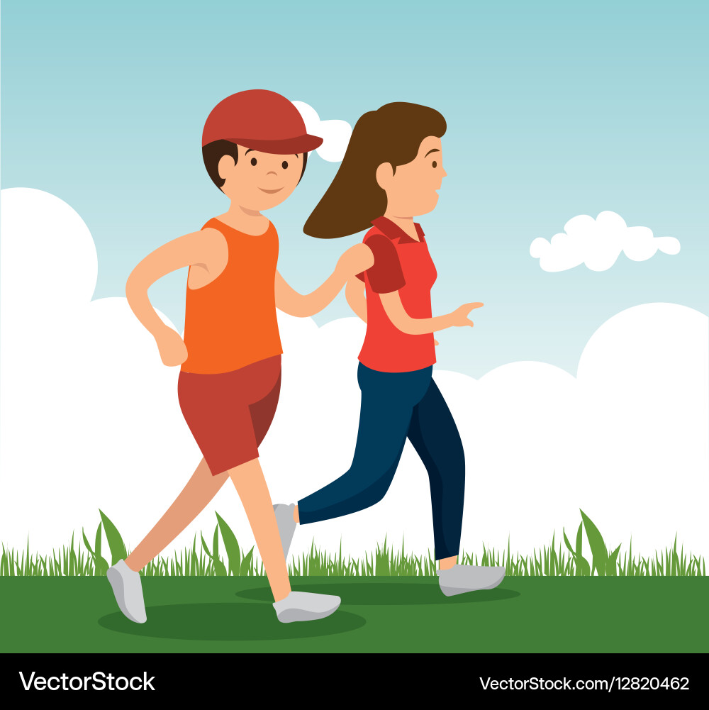 Group of athletes avatars characters Royalty Free Vector