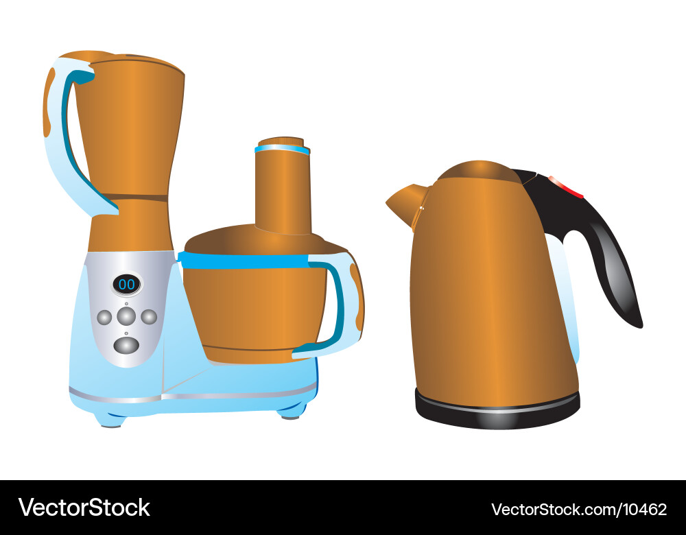 Kitchen electric stuff Royalty Free Vector Image