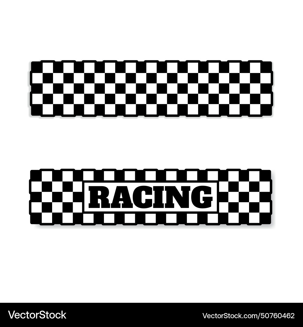 Racing flag designs Royalty Free Vector Image - VectorStock