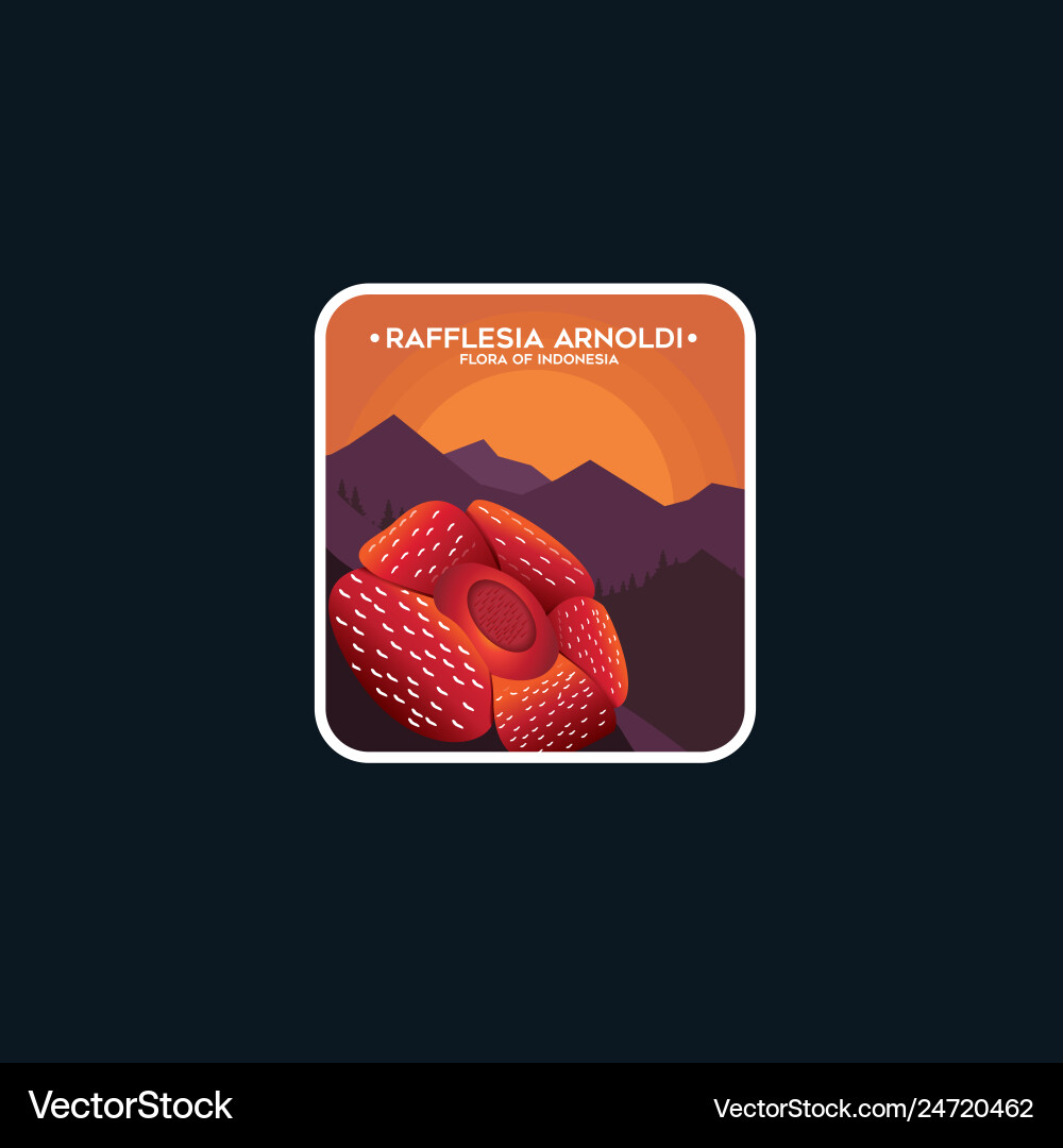 Raflesia indonesia fauna Royalty Free Vector Image