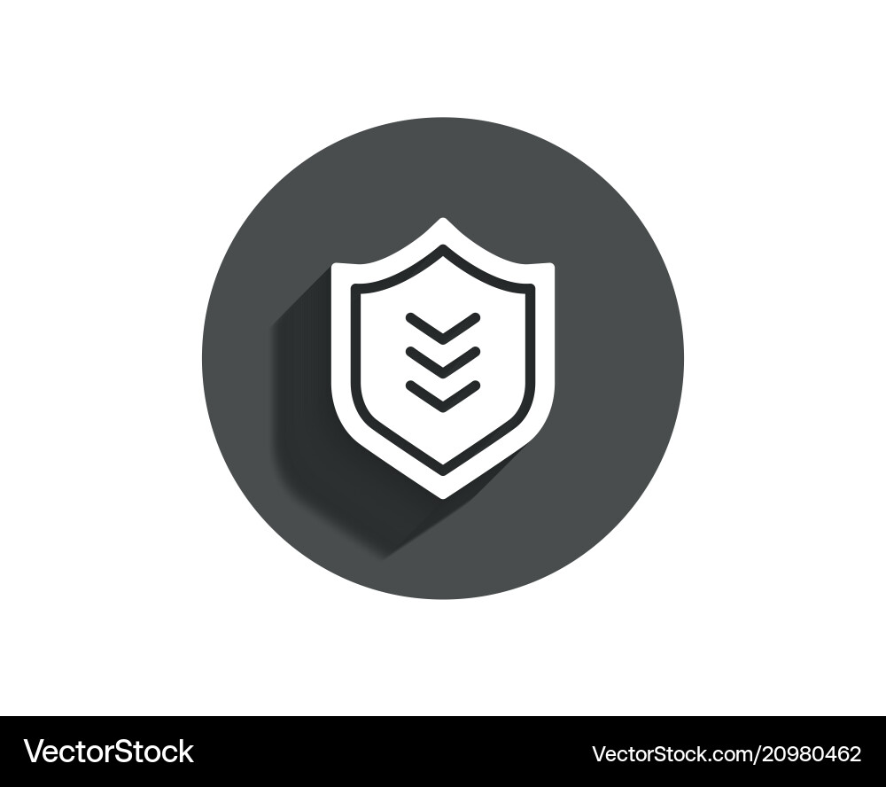 Shield simple icon protection sign Royalty Free Vector Image