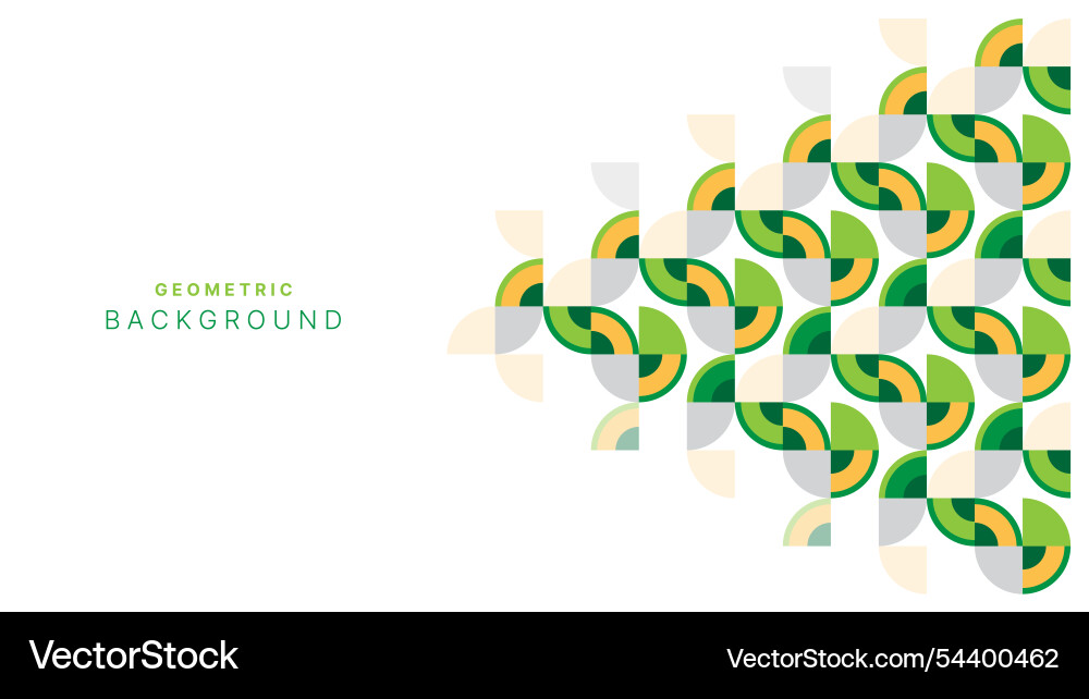 Simple shape colorful geometric background Vector Image