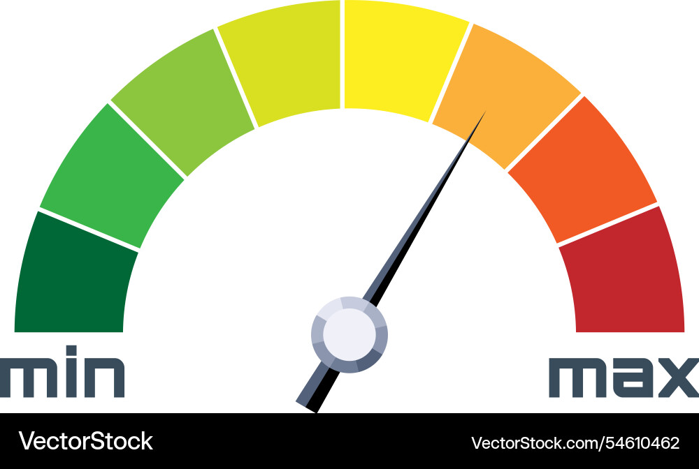 Speed metering flat icon Royalty Free Vector Image