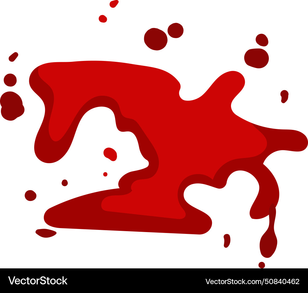 Texture blood splatter cartoon Royalty Free Vector Image