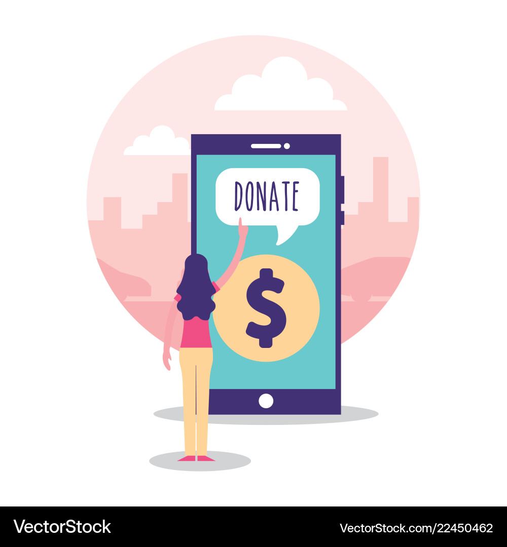 Volunteers help work Royalty Free Vector Image