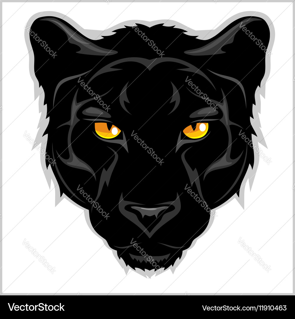 Black panther - on white background Royalty Free Vector