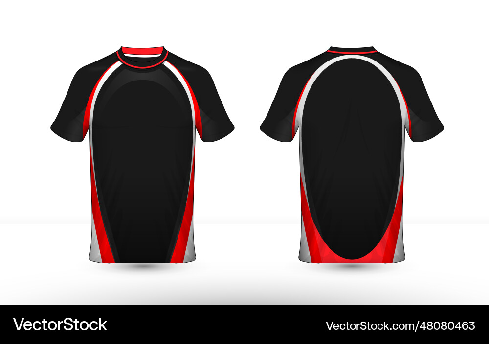 Black white and red layout e-sport t-shirt design – Royalty-Free Vector ...