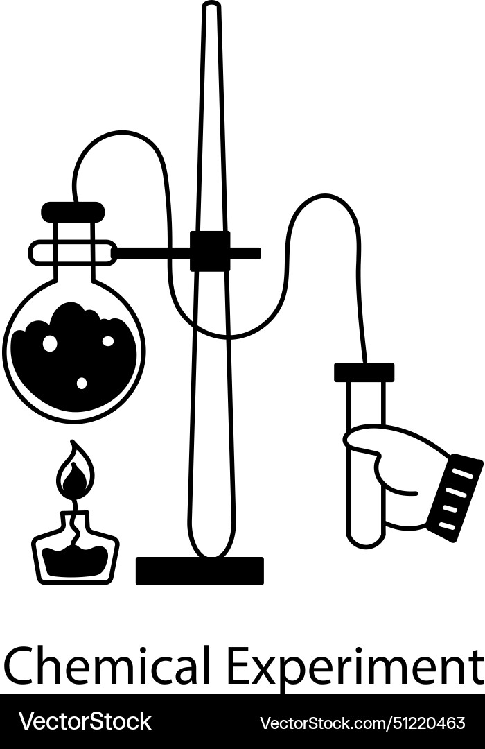 Chemical experiment Royalty Free Vector Image - VectorStock