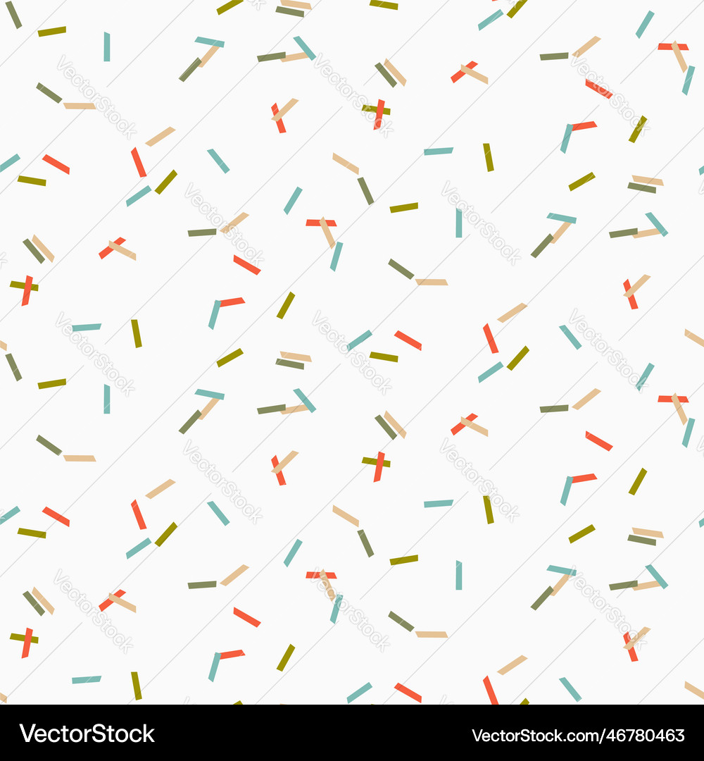 Colorful abstract confetti sprinkles seamless Vector Image