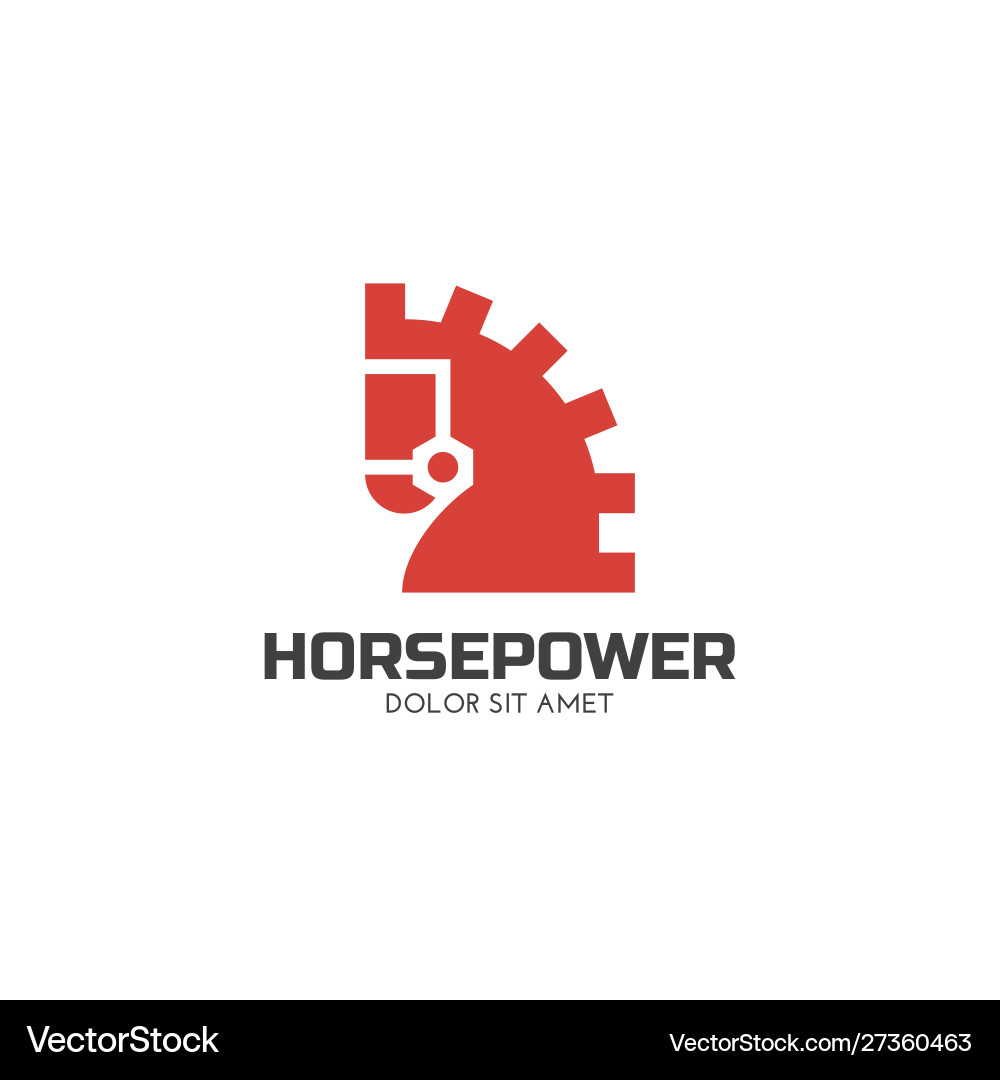 Horse power logo Royalty Free Vector Image - VectorStock