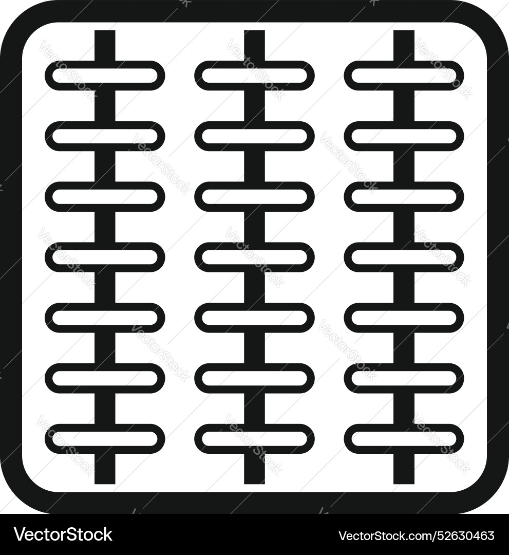 Orthopedic mattress with memory foam for back Vector Image