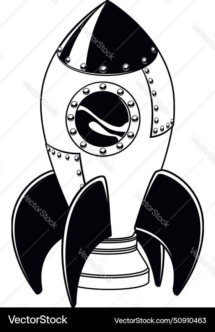 Rocket space ship Royalty Free Vector Image - VectorStock