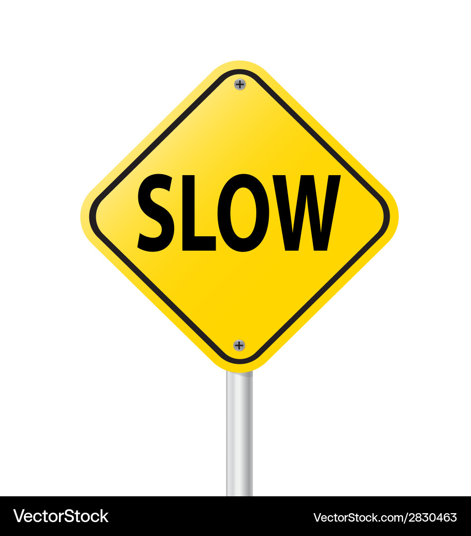 Slow Royalty Free Vector Image - VectorStock