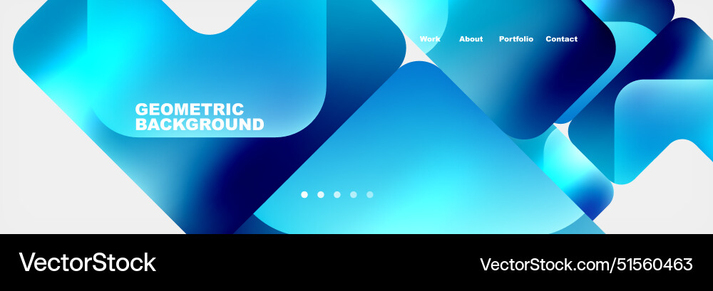 Teal liquid color background design for landing Vector Image