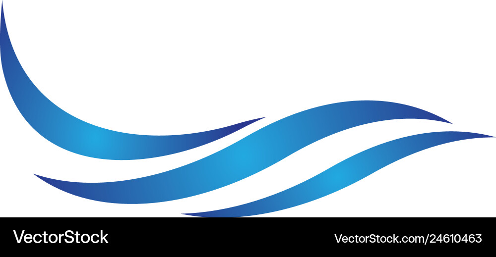 Wellensymbol Lizenzfreies Vektorbild - VectorStock