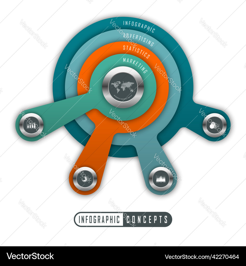 Infographic timeline template for chart diagram Vector Image