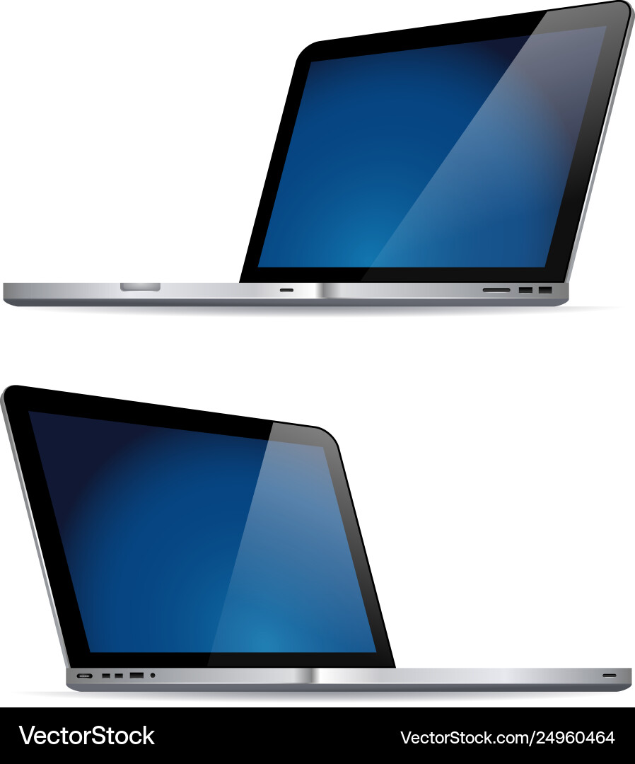 Laptop Computers Royalty Free Vector Image - VectorStock