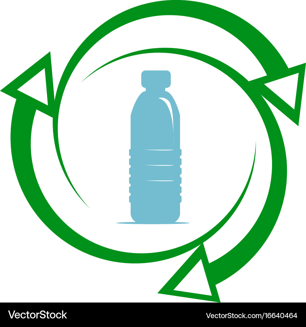 Recycle plastic icon Royalty Free Vector Image