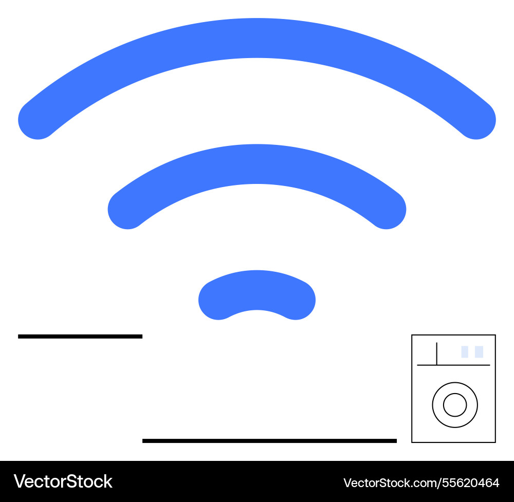 Smart home technology concept featuring wireless Vector Image
