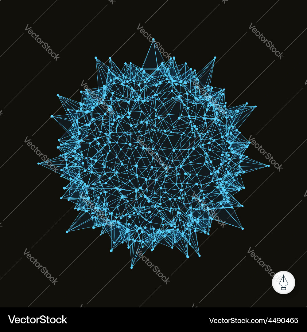 Abstract Prickled Sphere Royalty Free Vector Image