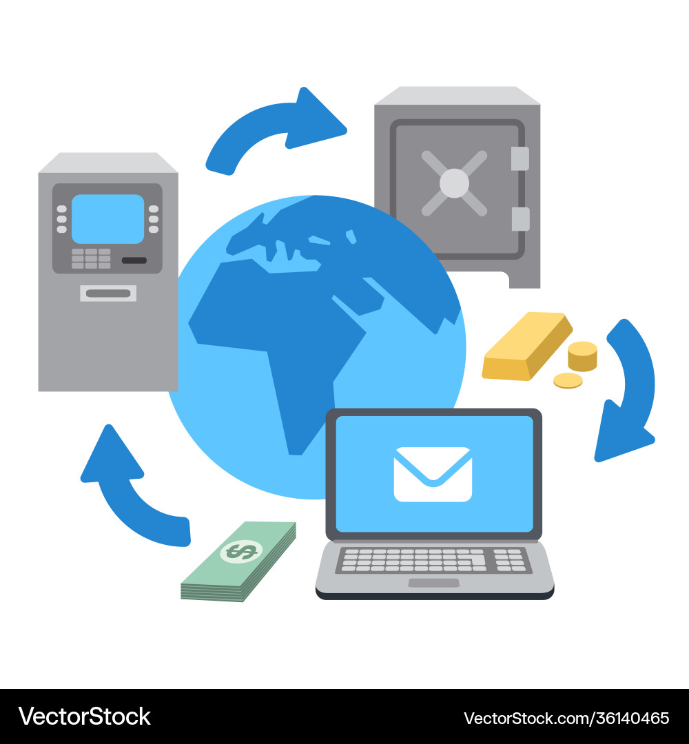 Banking online payment Royalty Free Vector Image