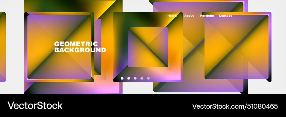 Colorful geometric pattern with yellow and purple Vector Image