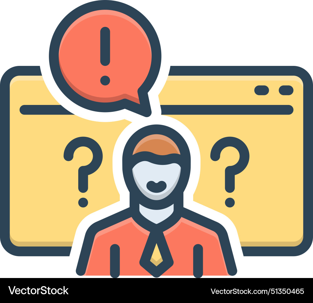 Customers questions Royalty Free Vector Image - VectorStock