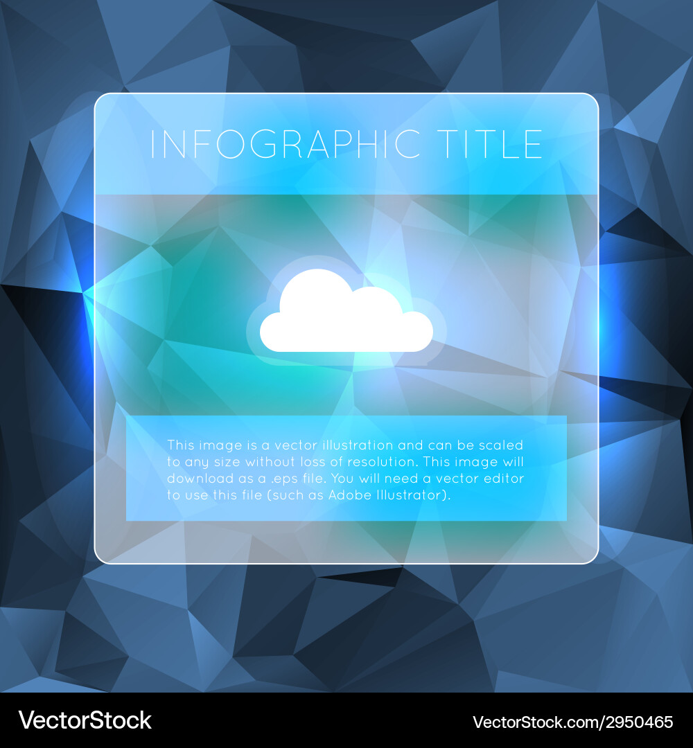 Dark blue infographics options banner Royalty Free Vector