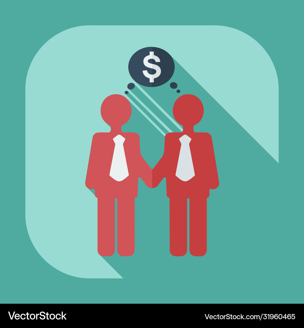 Flat modern design with shadow icons business icon