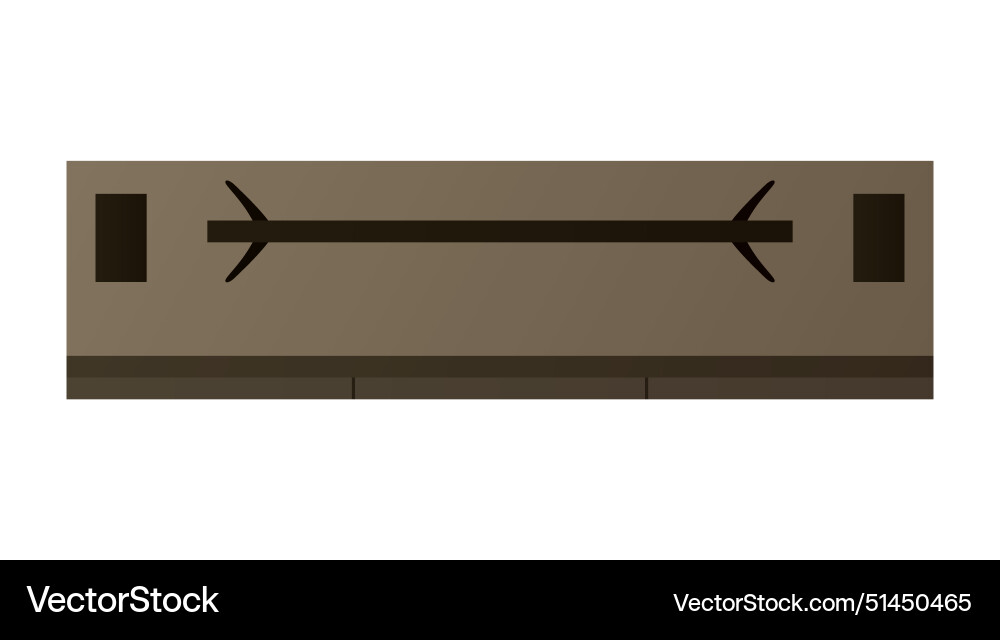 Interior furniture top view element for living Vector Image