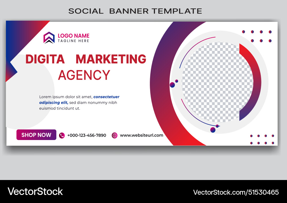 Marketing Banner Templates Royalty Free Vector Image