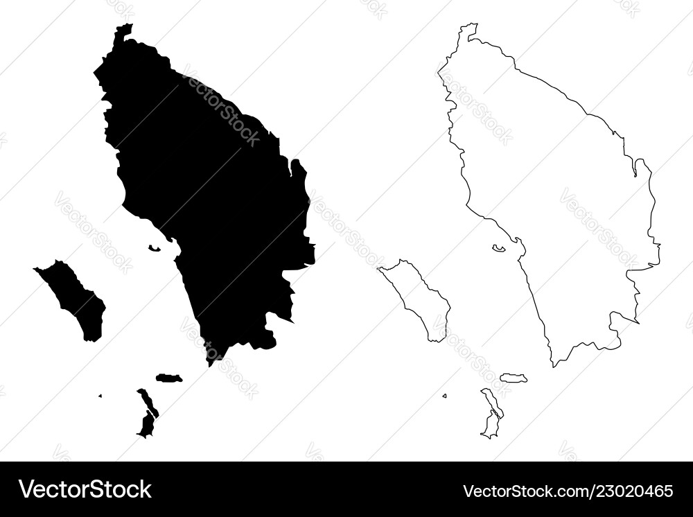 North sumatra map Royalty Free Vector Image - VectorStock