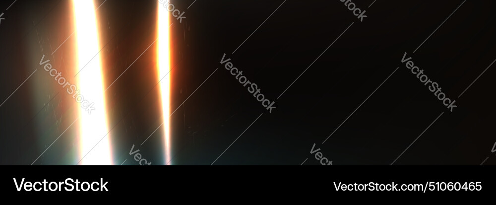 Old film with flash effect on black background Vector Image