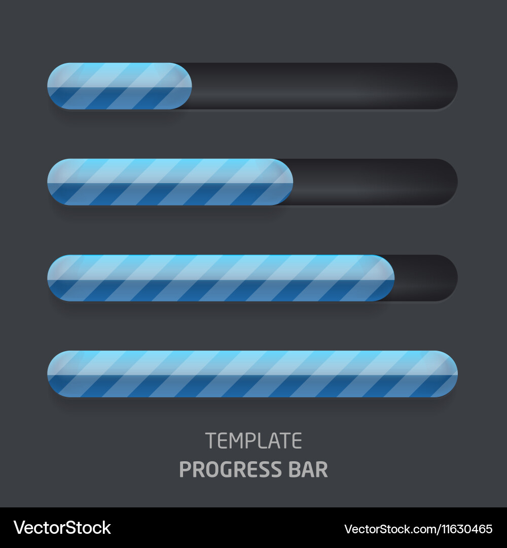 Progress bar Royalty Free Vector Image - VectorStock