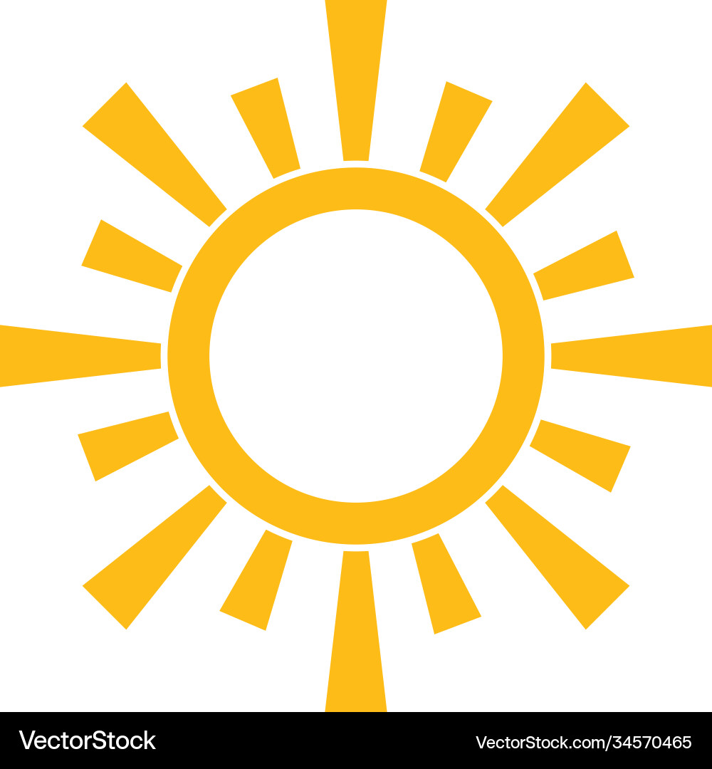 Sun logo Royalty Free Vector Image - VectorStock