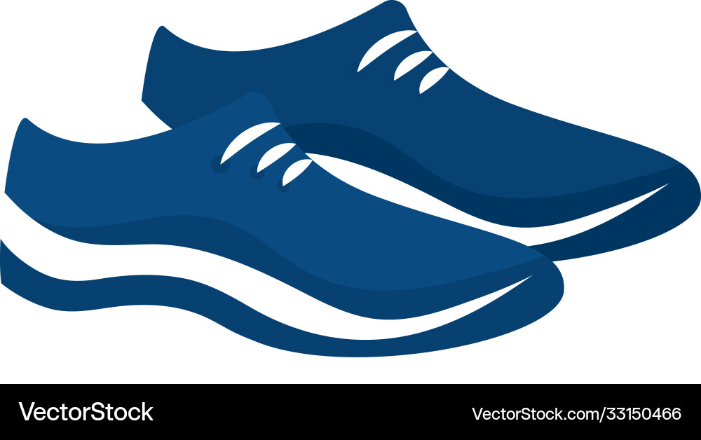 Blue shoes icon Royalty Free Vector Image - VectorStock