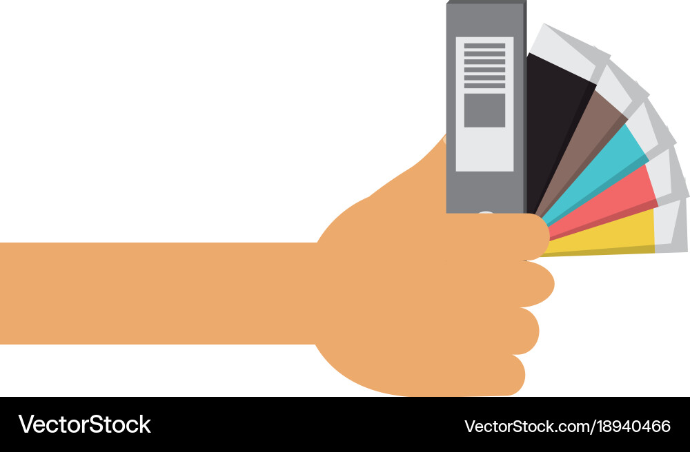 Color guide palette picker Royalty Free Vector Image