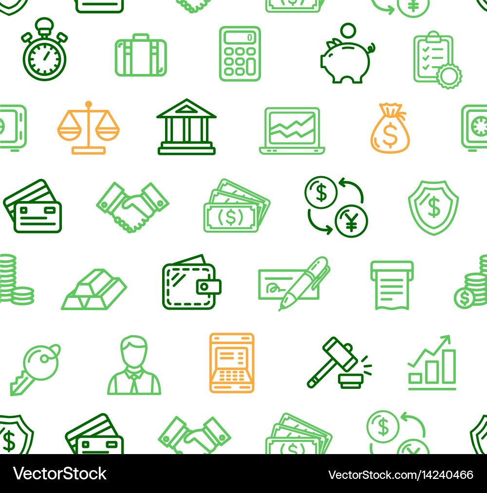 Finance pattern background Royalty Free Vector Image